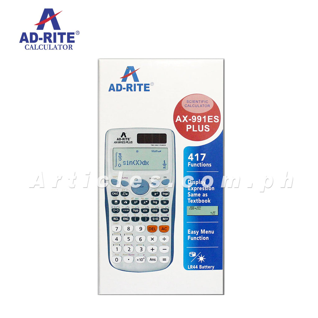 AD-RITE AX 991ES PLUS SCIENTIFIC CALCULATOR FX 991 ES FX 991ES FX 991 ...