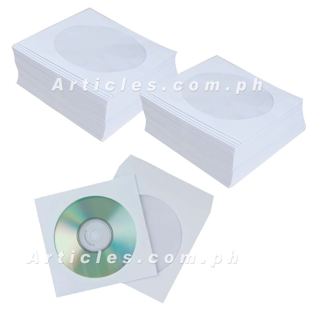 Paper CD Envelope DVD Envelope 100 sheets (White) – Articles.com.ph