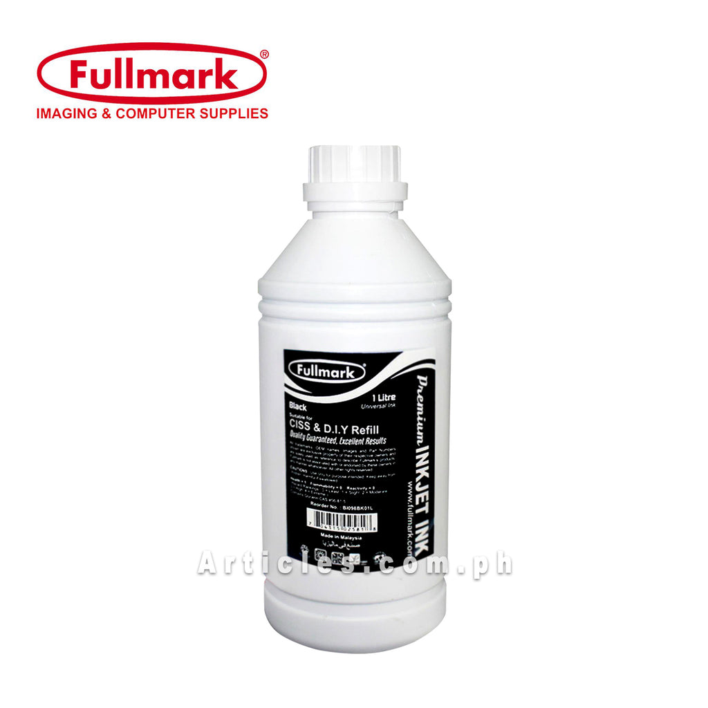 Fullmark Inkjet Dye Ink for CISS and DIY Refill 1 Liter for HP / Broth ...