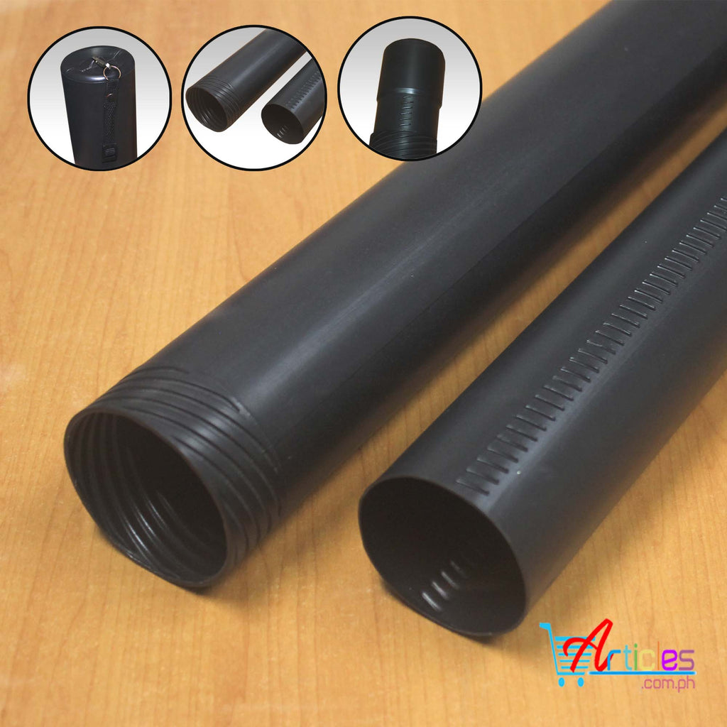 Black Plastic Drawing Picture Storage Tube Poster Scroll Holder ...