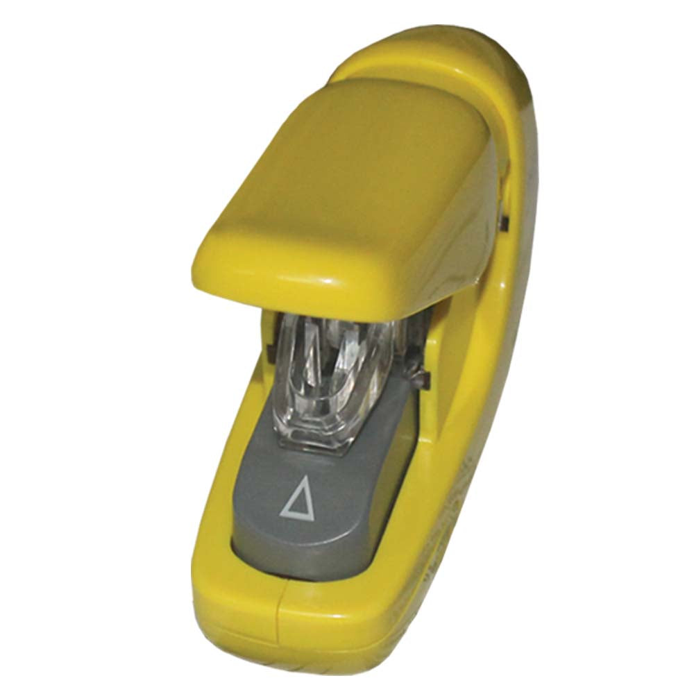 Plus Staple-Less Stapler Yellow – Articles.com.ph