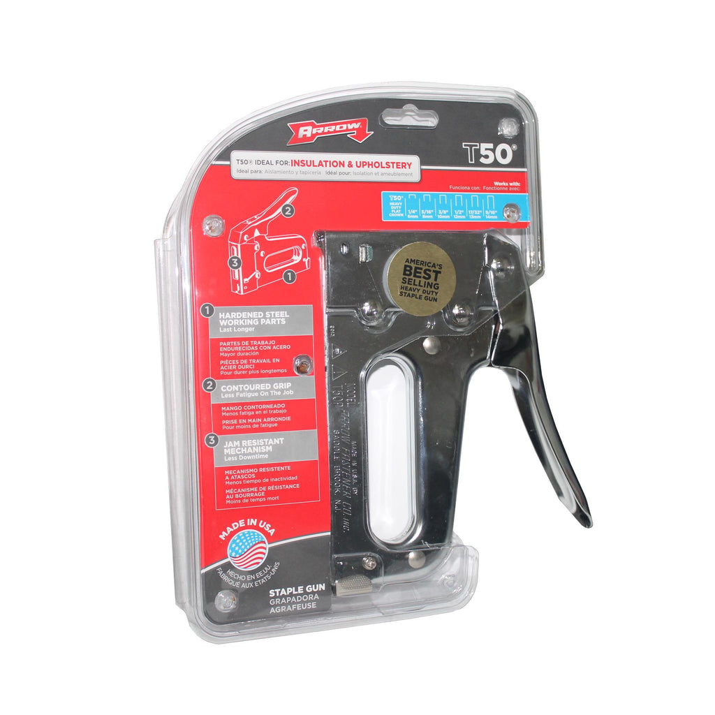 Arrow T50 Staple Gun Heavy Duty Tacker with Free Gun Slinger – Articles ...